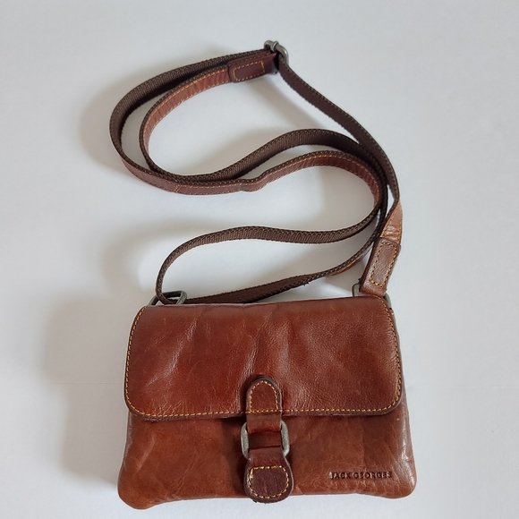 Jack Georges | Bags | Jack Georges Voyager Brown Buffalo Leather Mini ...